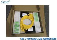 China Environmental Stable Fiber Optic Audio Cable Splitter 1X32 SC/APC PLC 55dB Directivity for sale