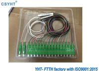 China 1X16 PLC 1310nm Fiber Optic Splitter G657A1 Gpon Epon SC APC UPC for sale