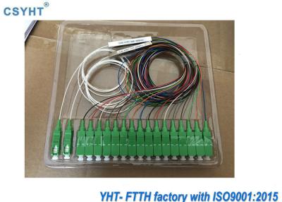 China SC/UPC Fiber Optic Splitter 1x2 1x4 1x8 Steel Tube Material Low Insertion Loss for sale