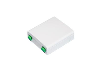 China Wall Mounted FTTH Fiber Optic outlet Indoor 86X86MM SC LC Port ABS PP for sale