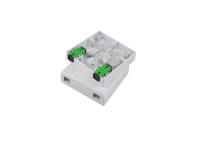 China Wall Mounted FTTH Fiber Optic outlet Indoor 86X86MM SC LC Port ABS PP for sale