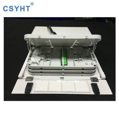 China Cold Roll Steel Fiber Optic Patch Panel 19 Inch 2U 48 Fibers For Ftth Project for sale