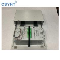 China Metal Pull - Out Tray Fiber Optic Patch Panel Slidable 19 Inch 3U 72 Fibers Drawer Type for sale