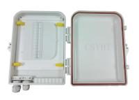 China 16 Ftth Drops Optical Network Terminal Box IP66 ABS Plastic 6 Fiber Per Tray for sale