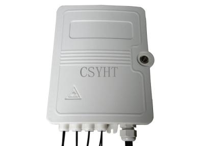 China Wall / Pole Mounting FTTH Fiber Optic Terminal Box 8 Ports Abs Plastic Outdoor for sale