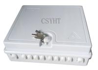 China Outdoor Splitter Ftth Fiber Optic Terminal Box Abs Plastic Material 12 Ports for sale