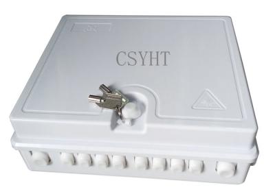China Outdoor Splitter Ftth Fiber Optic Terminal Box Abs Plastic Material 12 Ports for sale