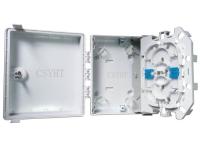 China Outdoor Splitter Ftth Fiber Optic Terminal Box Abs Plastic Material 12 Ports for sale