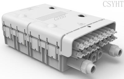 China 48 Cores Fiber Optic Cable Termination Boxes Wall / Pole Mounting Box Load Splitter for sale