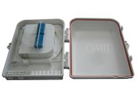 China FTTH Drops Fiber Optic Terminal Box 12-24 Cores High Impact Plastic Material for sale