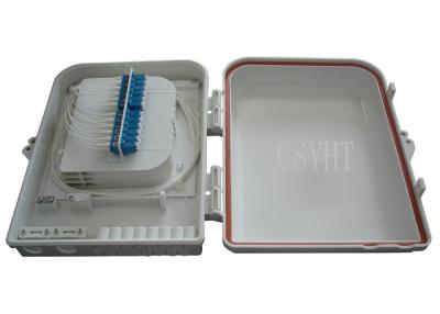 China FTTH Drops Fiber Optic Terminal Box 12-24 Cores High Impact Plastic Material for sale