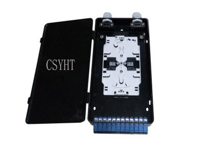 China Indoor Wall Mounted Fiber Optic Distribution Box 12 Port ABS Plastic Material for sale