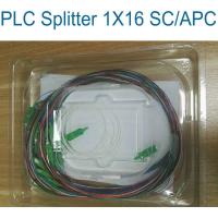 China Telecom PLC Fiber Optic Splitter Mini Steel Tube 1x2 1x16 SC UPC/APC Bare Fiber for sale