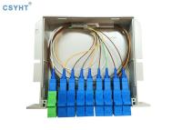China Module Optical PLC Splitter Cassette Box 8 16 Way Inserting LGX Box ABS Plastic for sale