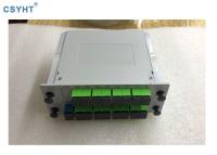 China Module Optical PLC Splitter Cassette Box 8 16 Way Inserting LGX Box ABS Plastic for sale