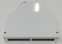 China Din Rail Case Optical Mounted Box Plastic 6 12 Port With SC/LC/ST/FC Adapter for sale