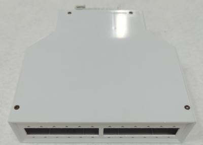 China Din Rail Case Optical Mounted Box Plastic 6 12 Port With SC/LC/ST/FC Adapter for sale