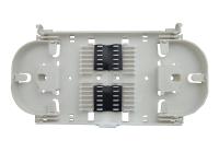China FTTB ABS Plastic 24cores Fiber Optic Splice Tray for sale