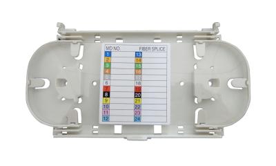 China FTTB ABS Plastic 24cores Fiber Optic Splice Tray for sale