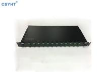 China 19 Inch 1U 24FO FDF Optic Fiber Distribution Frame With 12 SC Duplex Adapter Port for sale