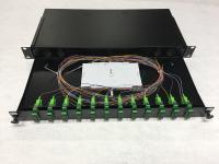 China ODF 19'' 1U Sliding 24SC Fiber Optic Distribution Box for sale