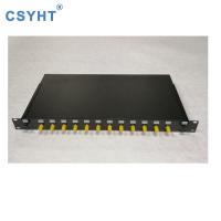 China Cold Roll Steel Fiber Optic Patch Panel ODF 19 Inch Rack Mount Sliding Type for sale