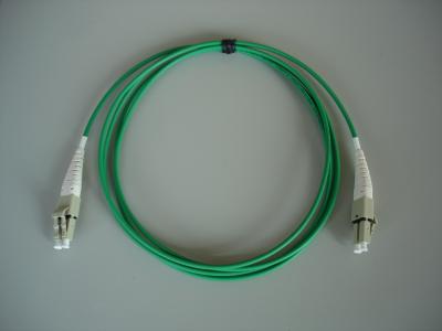 China Single Mode Fiber Optic Patch Cable 9/125 Duplex LC/UPC-LC/UPC High Dense Connection for sale