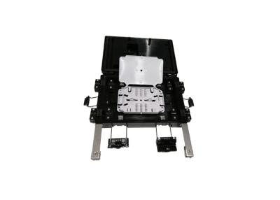 China NAP Black ABS Plastic FTTH Fiber Optic Terminal Box Outdoor 2 In 2 Out IP65 for sale
