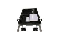 China NAP Black ABS Plastic FTTH Fiber Optic Terminal Box Outdoor 2 In 2 Out IP65 for sale