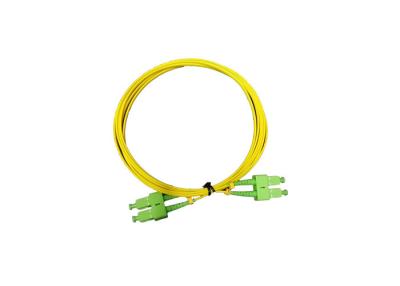 China Simplex Duplex Fiber Patch Leads PVC LSZH Cable Jacket SCAPC LCAPC LCUPC SCUPC for sale