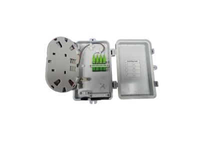 China 4FO PLC Splitter Type Fiber Optic Cable Box Outdoor Wall Mount Pole Mount ABS PP for sale