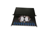China 24 SC APC Duplex Distribuidor Fiber Optic Patch Panel ODF Double Layer Adapter Plate for sale