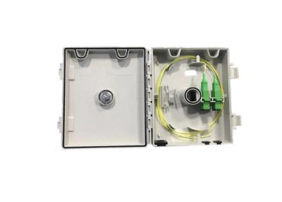 China Wall Mounted Outdoor Ftth Fiber Optic Termination Box IP68 Impermeable 2 Fibers for sale