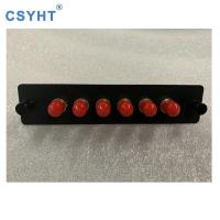 China LGX 6 Ports SC APC Simplex Fiber Optic Adapter Plate for sale