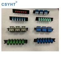 China LGX 6 Ports SC APC Simplex Fiber Optic Adapter Plate for sale