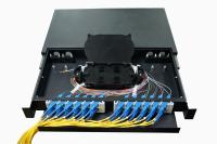 China Angled Adapter Rack Mount Fiber Patch Panel for sale