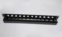 China Metal 19 Inch 1U Height Fiber Optic Cable Management Panel for sale