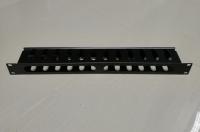 China Metal 19 Inch 1U Height Fiber Optic Cable Management Panel for sale
