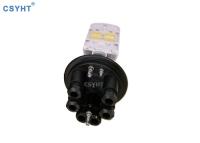 China 144 FOC dome closure with 6 ports for cable entry without cutting for sale