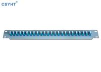 China 24 SC LC Port Fiber Optic Adapter Panel for sale
