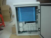 China Outdoor Network Storage 144 Cores Fiber Optic Cabinet for sale