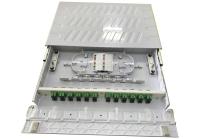 China FC LC SC Rack Mount Fiber Distribution Panels 24 Port Plastic Fiber Optic Patch Panel for sale
