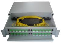 China 2U Drawer ODF 48 Core With SC Fiber Optic Patch Panel Enclosure for sale