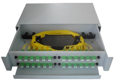 China 2U Drawer ODF 48 Core With SC Fiber Optic Patch Panel Enclosure for sale