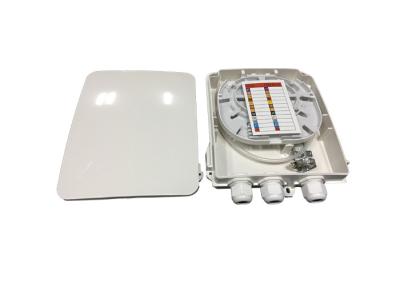 China SC SX Adapter IP54 ABS PC 8FO FTTH Termination Box Black white color for sale