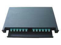 China 24 SC 19inch Fiber Optic Termination Box 1U Sliding Panel for sale