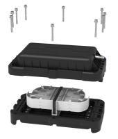 China 48 Core FTTH IP68 PP Inline Fiber Optic Splice Closure for sale