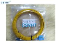 China SC/UPC SM DX G657A2 2.0mm LSZH 10m Fiber Optic Pigtail for sale