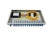 China 1RU Fixed FTTX 2x32 SX Rack Mounted Optic Splitter for sale