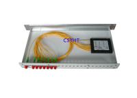 China 1x32 1RU Sliding Rack Mounted PLC Splitter For FTTX FTTH for sale